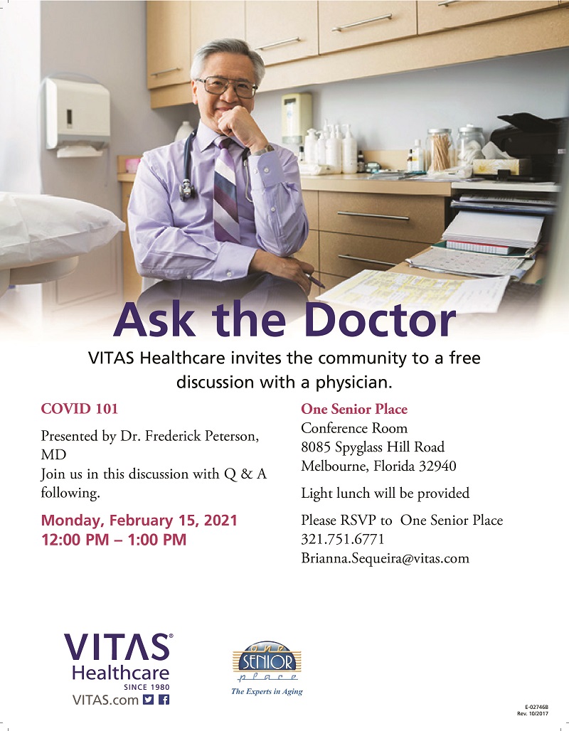 COVID 101, Ask the Doctor Lunch & Learn Series presented by Dr ...