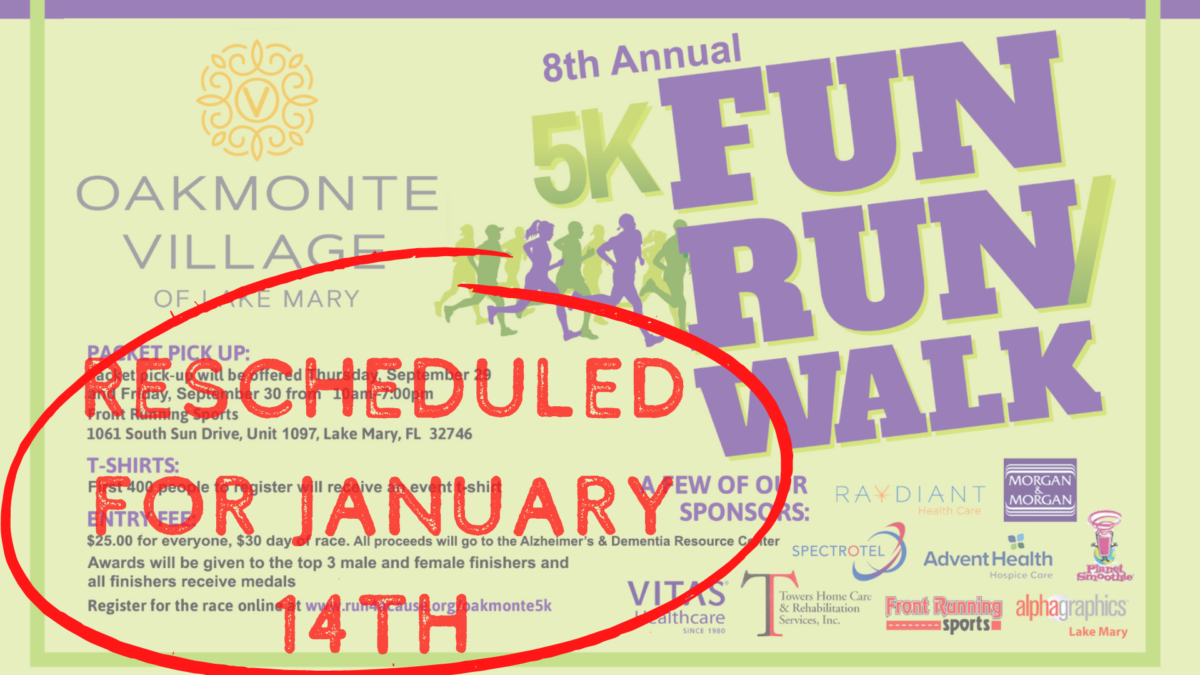 5K Fun Run Walk - One Senior Place