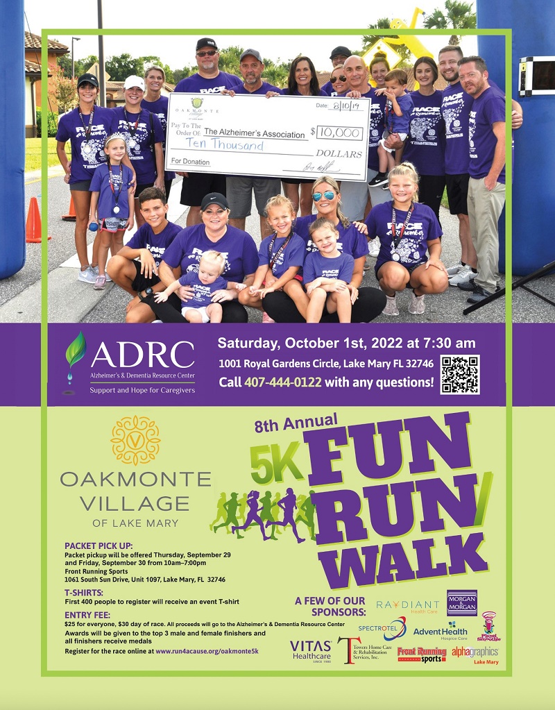 5K Fun Run Walk One Senior Place 5K Fun Run Walk One Senior Place