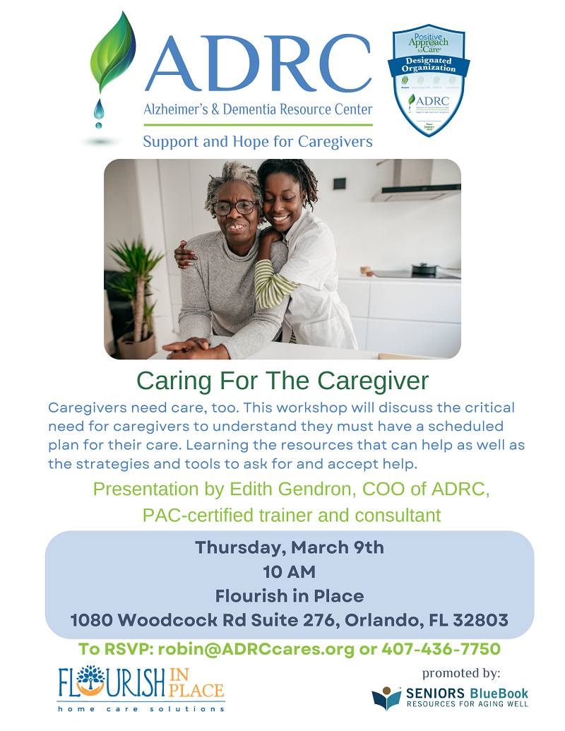 Caring For The Caregiver One Senior Place