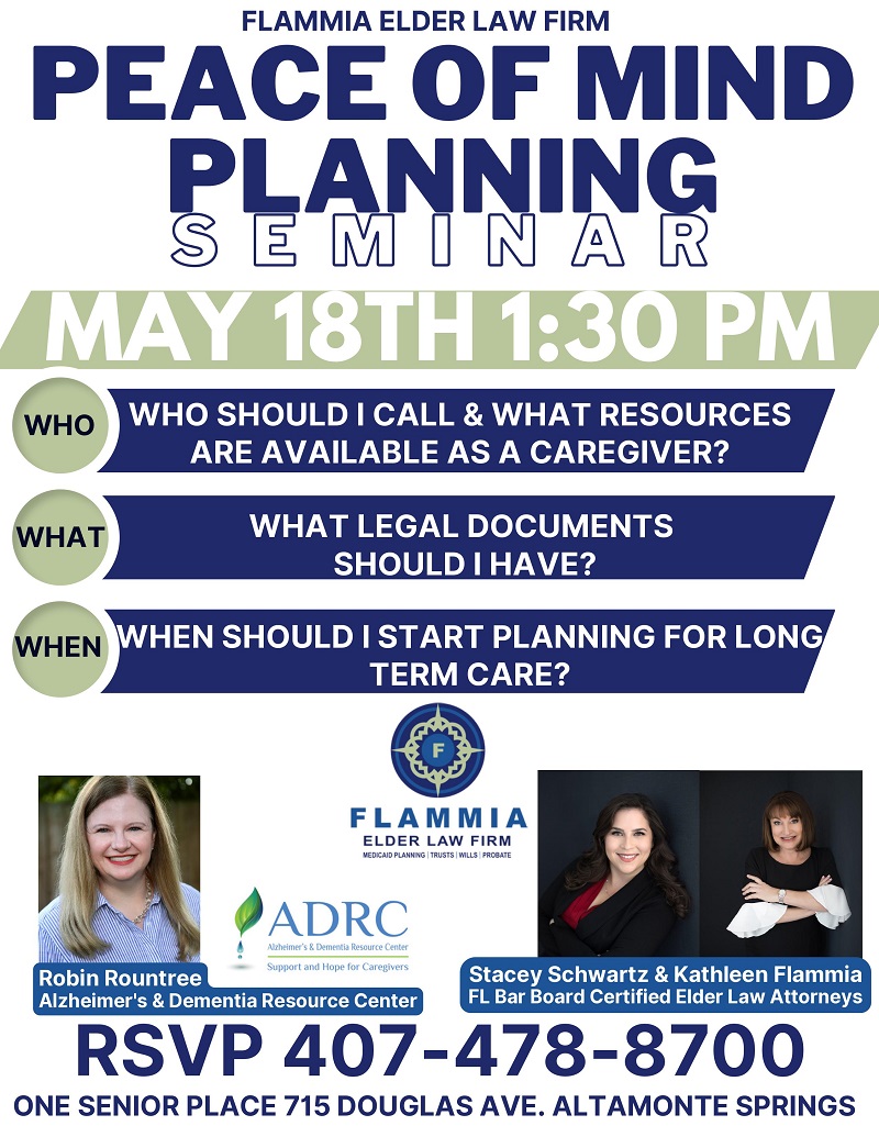 Peace of Mind Planning Seminar - One Senior Place