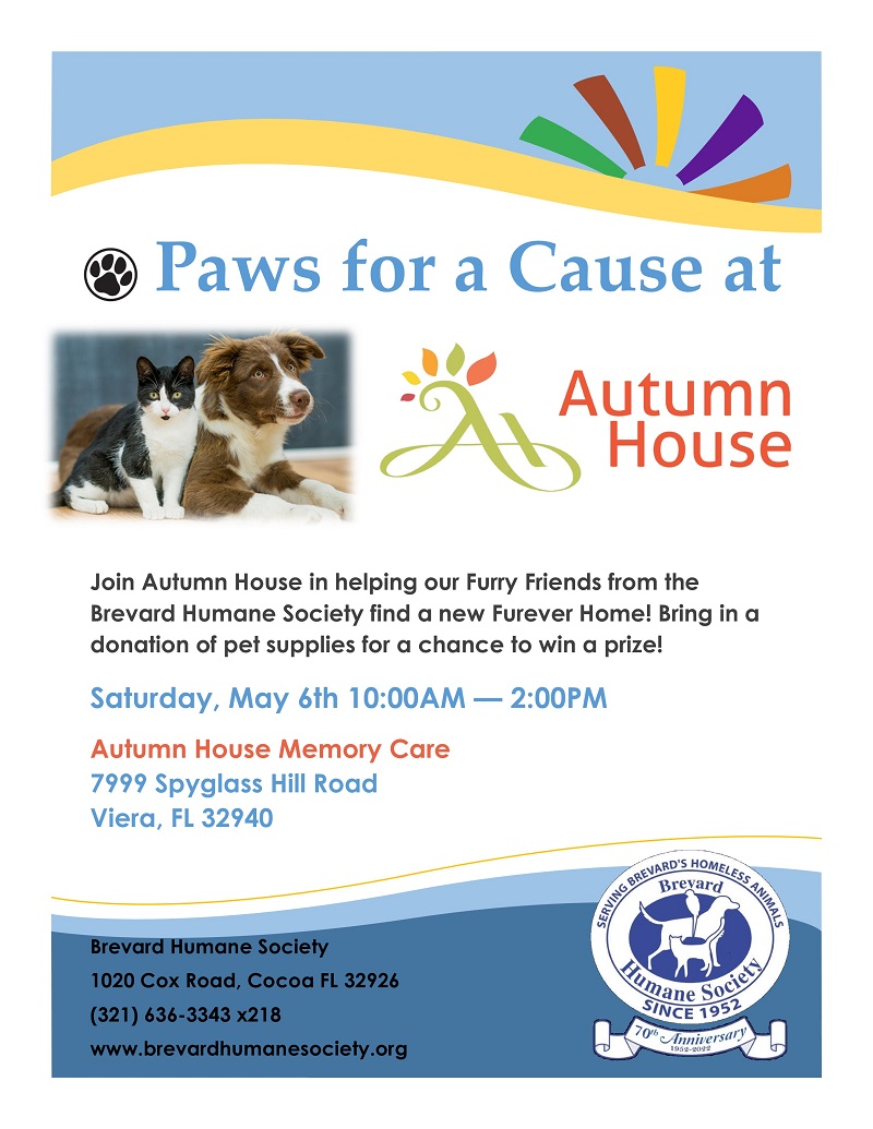 Paws for a Cause @ Autumn House "Pet Adoption" - One Senior Place