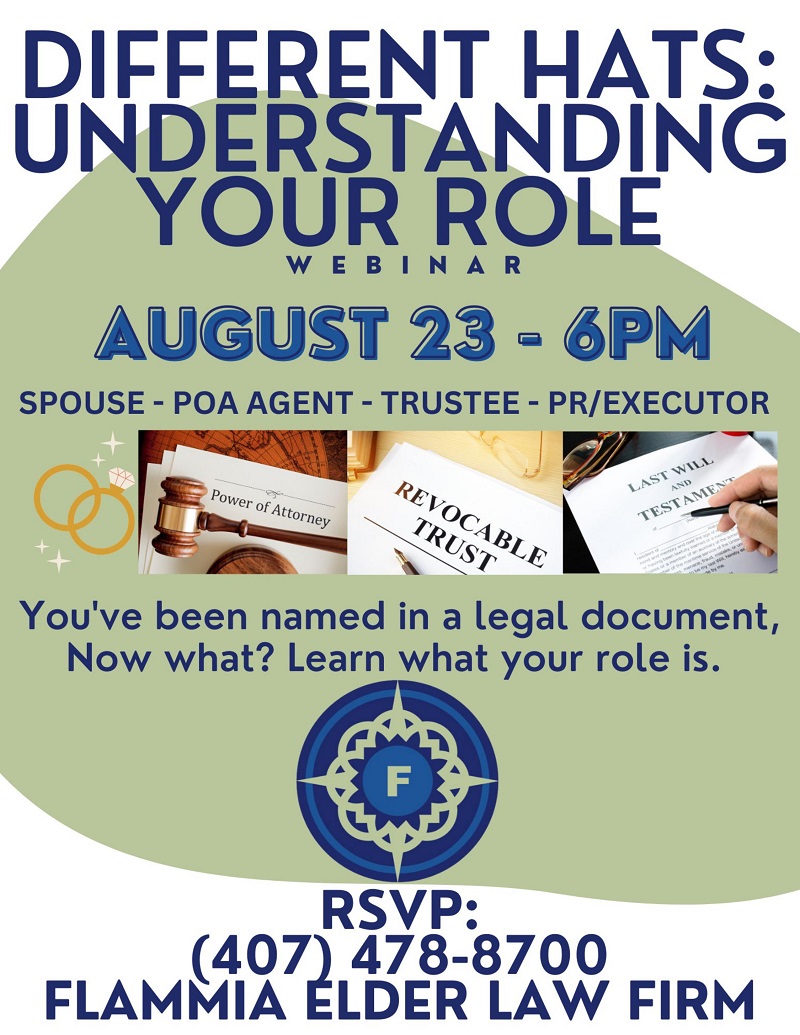 VIRTUAL: Different Hats: Understanding Your Role - One Senior Place