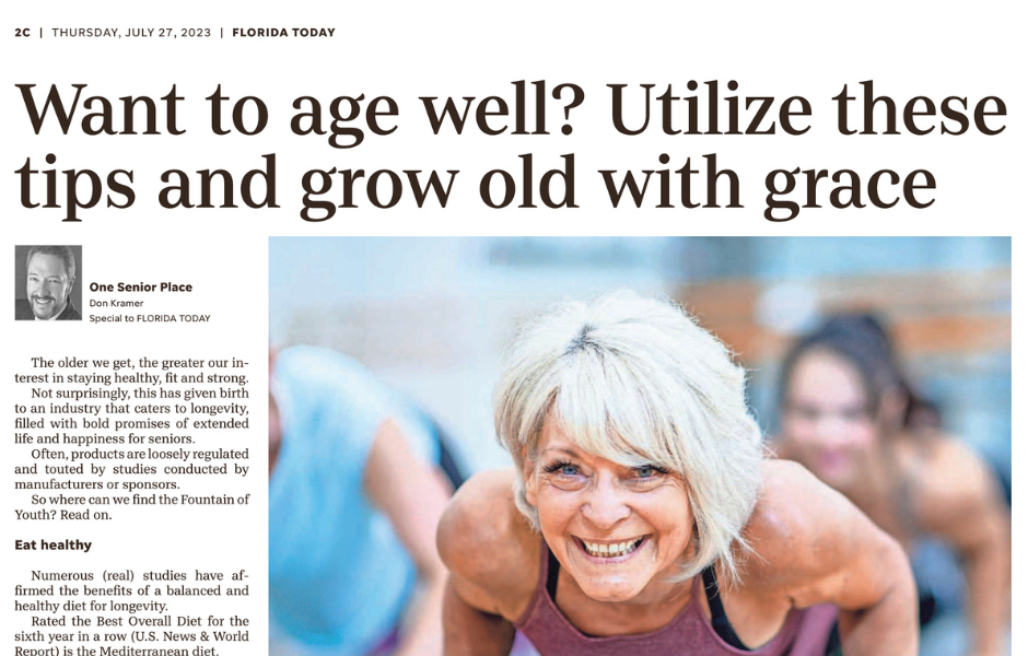 Ask One Senior Place: Which "longevity" products actually work? - One Senior Place