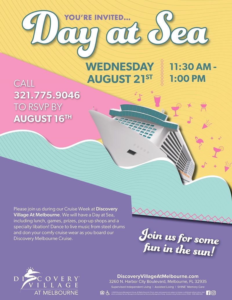 Day at Sea at Discovery Village - One Senior Place