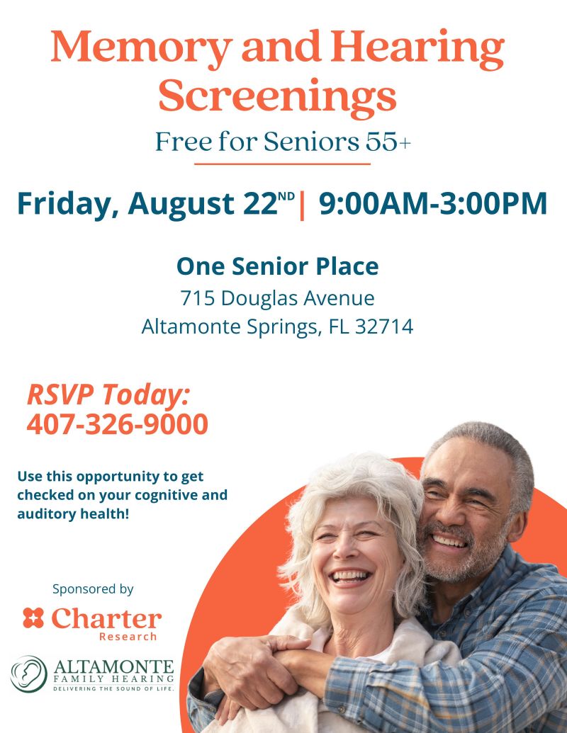 Memory & Hearing Screenings - One Senior Place