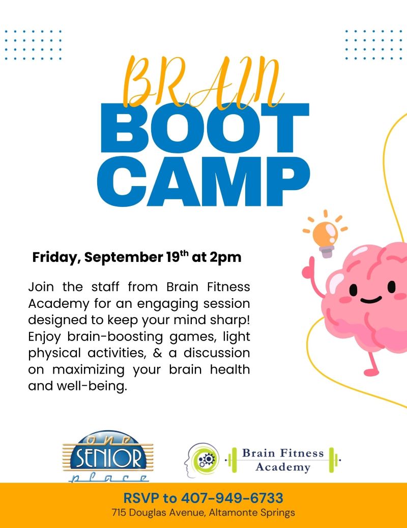 Brain Boot Camp - One Senior Place