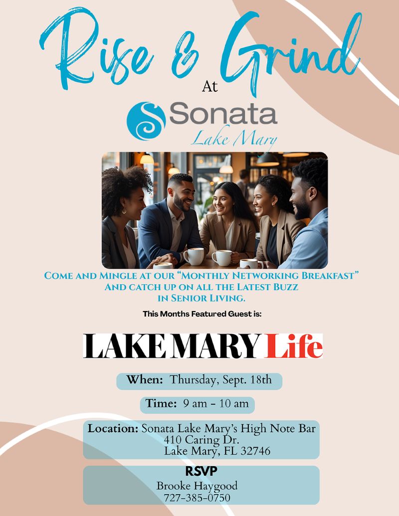 Rise & Grind at Sonata Lake Mary - One Senior Place